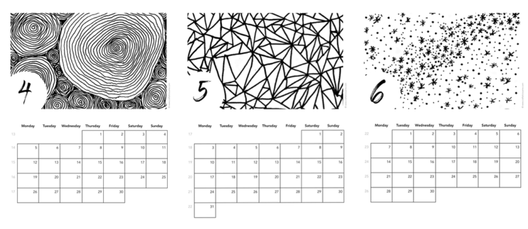Printable Pattern Calendar 2021 {Freebie} – craftaliciousme