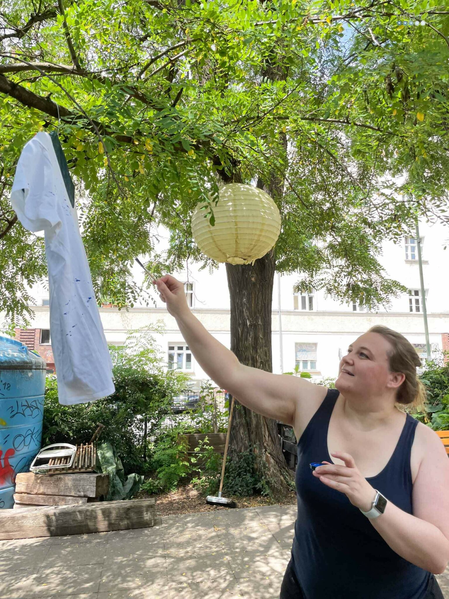 DIY Idea – My Jackson Pollock shirt – craftaliciousme