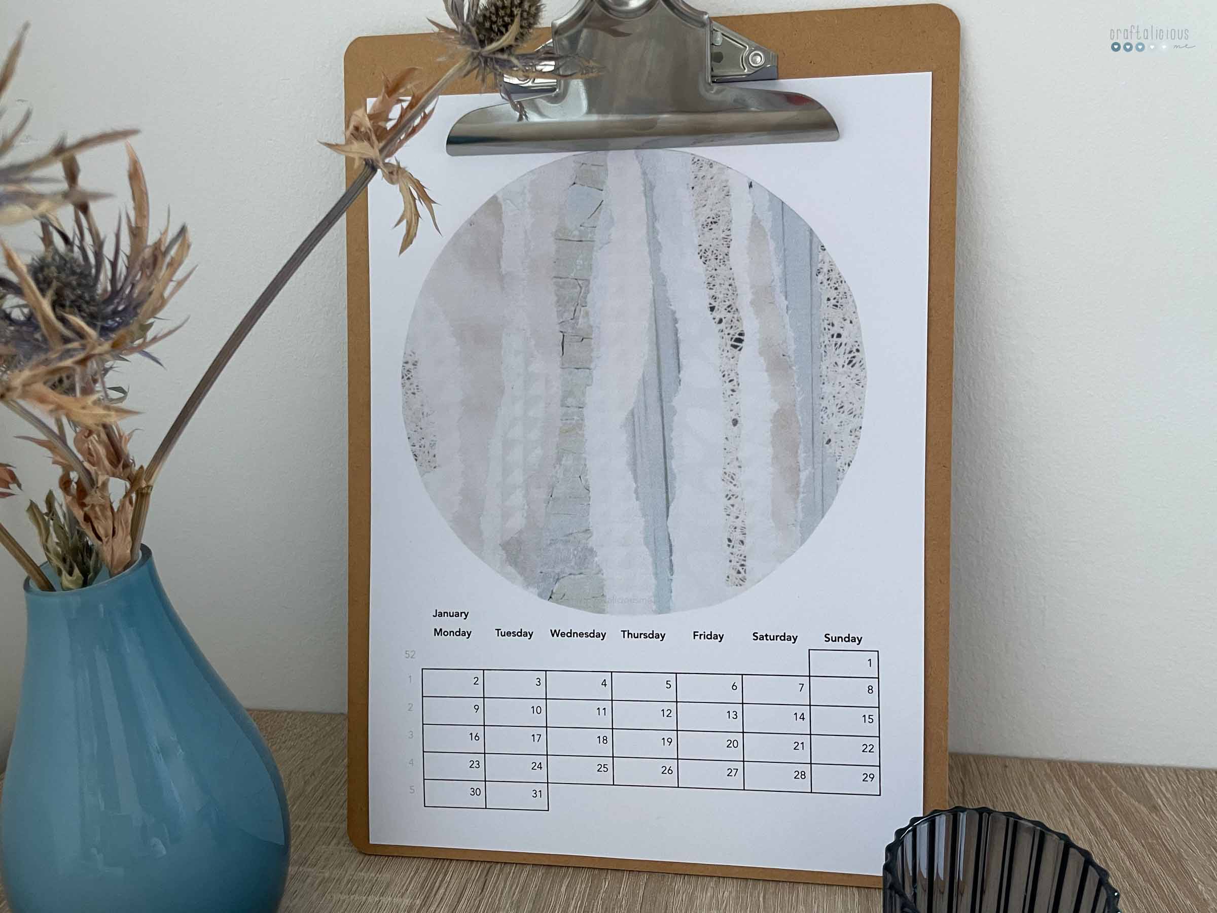 Printable Circle Calendar 2023 {Freebie} – craftaliciousme