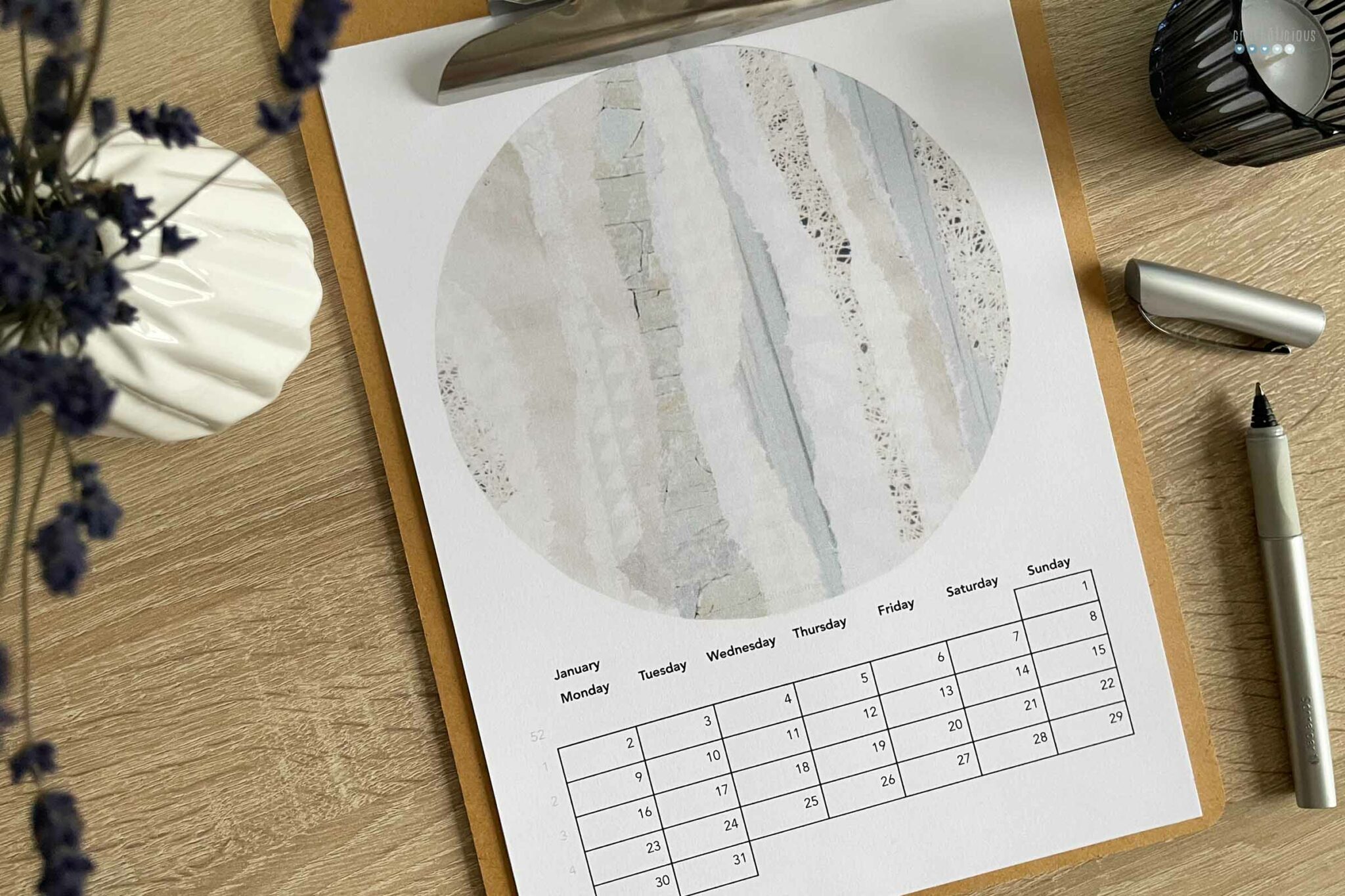 Printable Circle Calendar 2023 {Freebie} – craftaliciousme